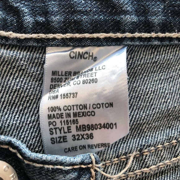 Cinch | Jeans | Cinch Silver Label Slim Fit Straight Leg Jeans Size ...